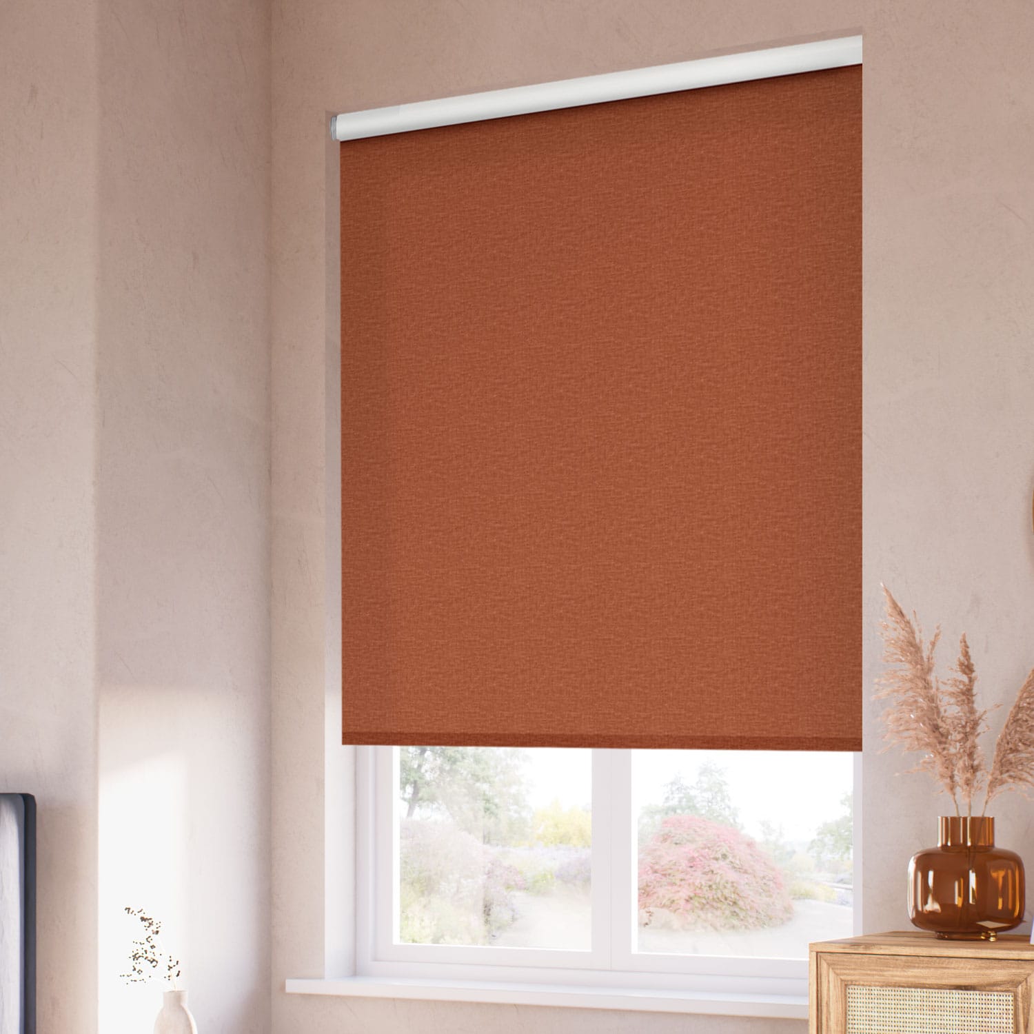 Fara Blackout Terracotta Roller Blind