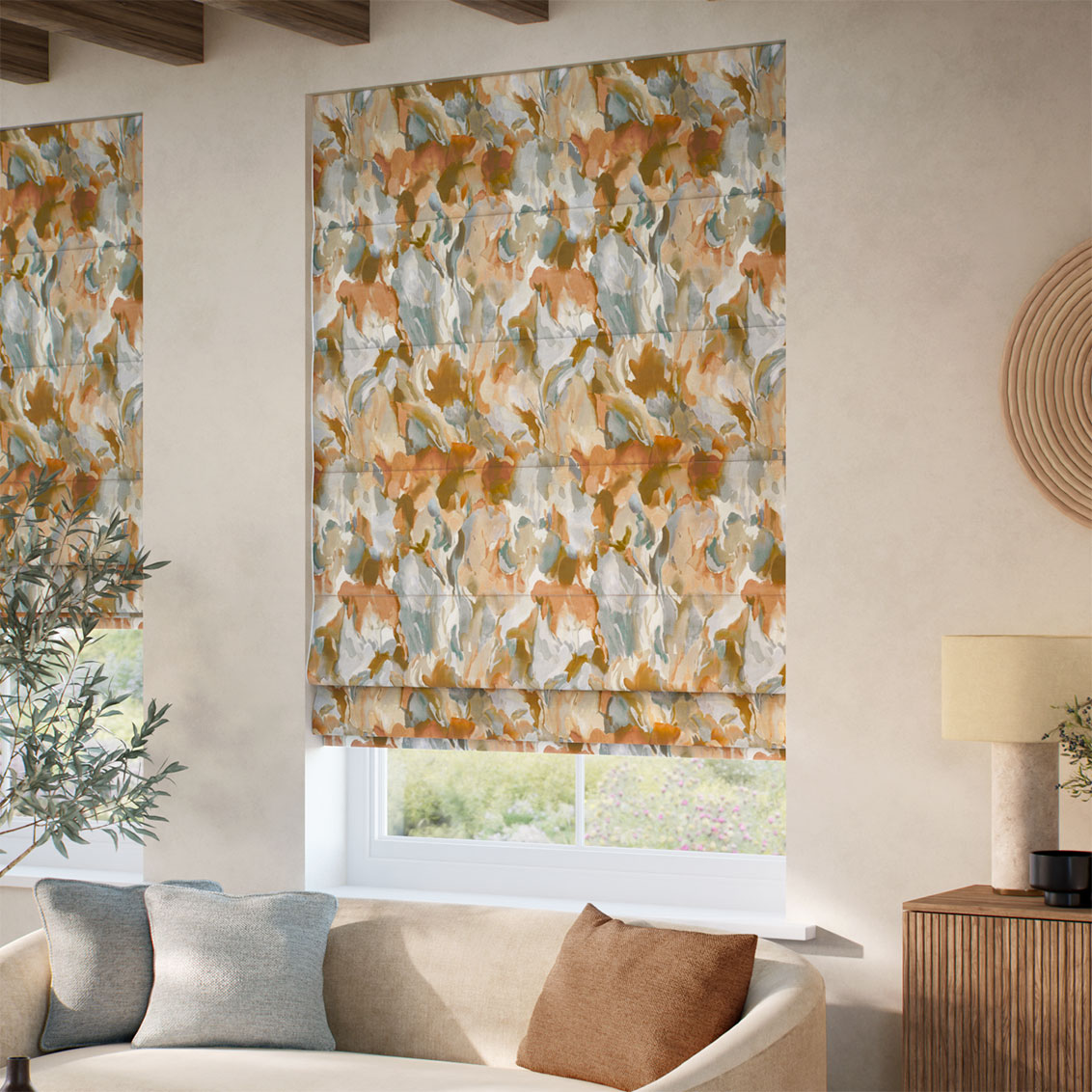 Foresta Rust Cloud Roman Blind