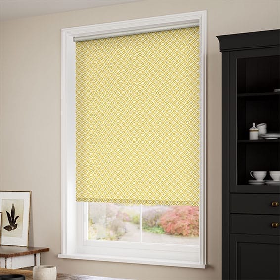Fretwork Diamond Honey Roller Blind