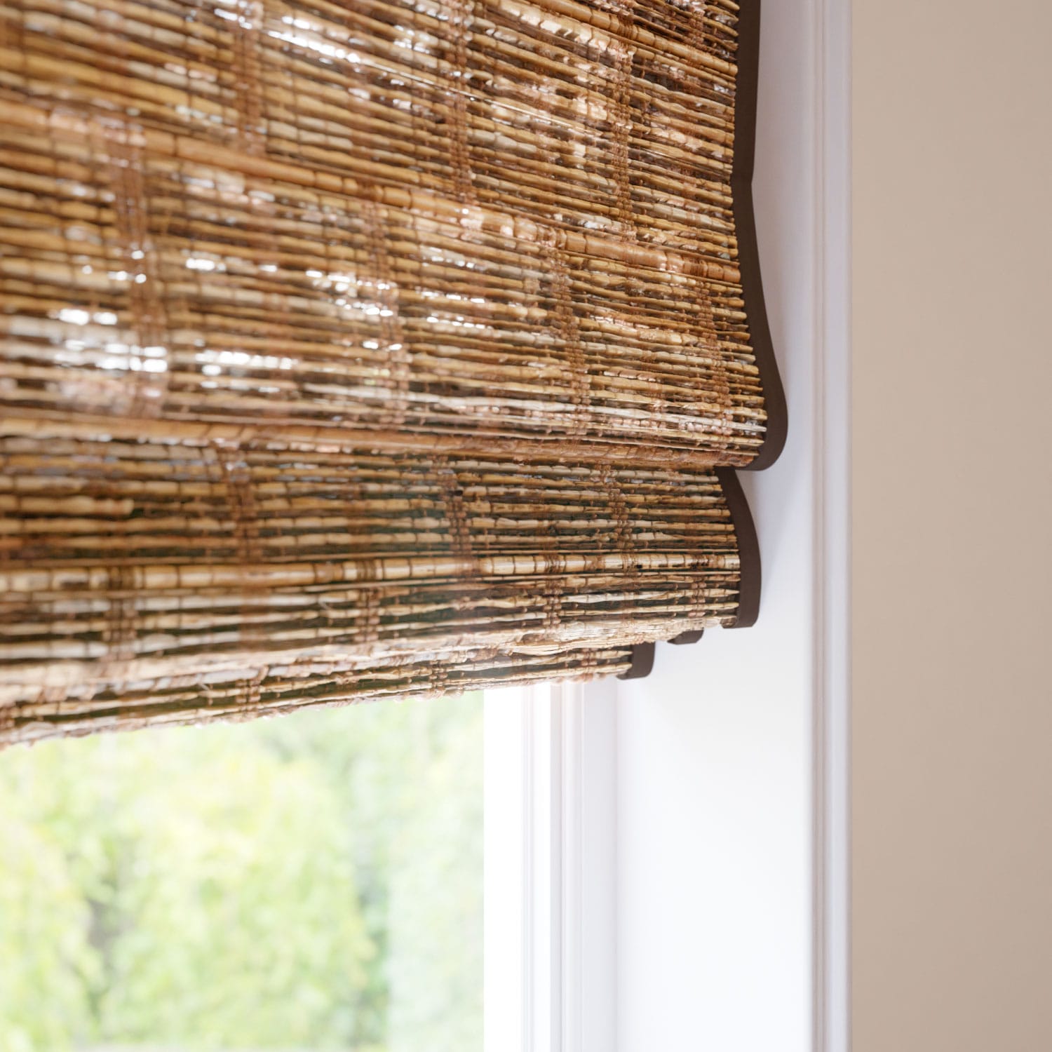 Gabor Chestnut & Acorn Roman Blind