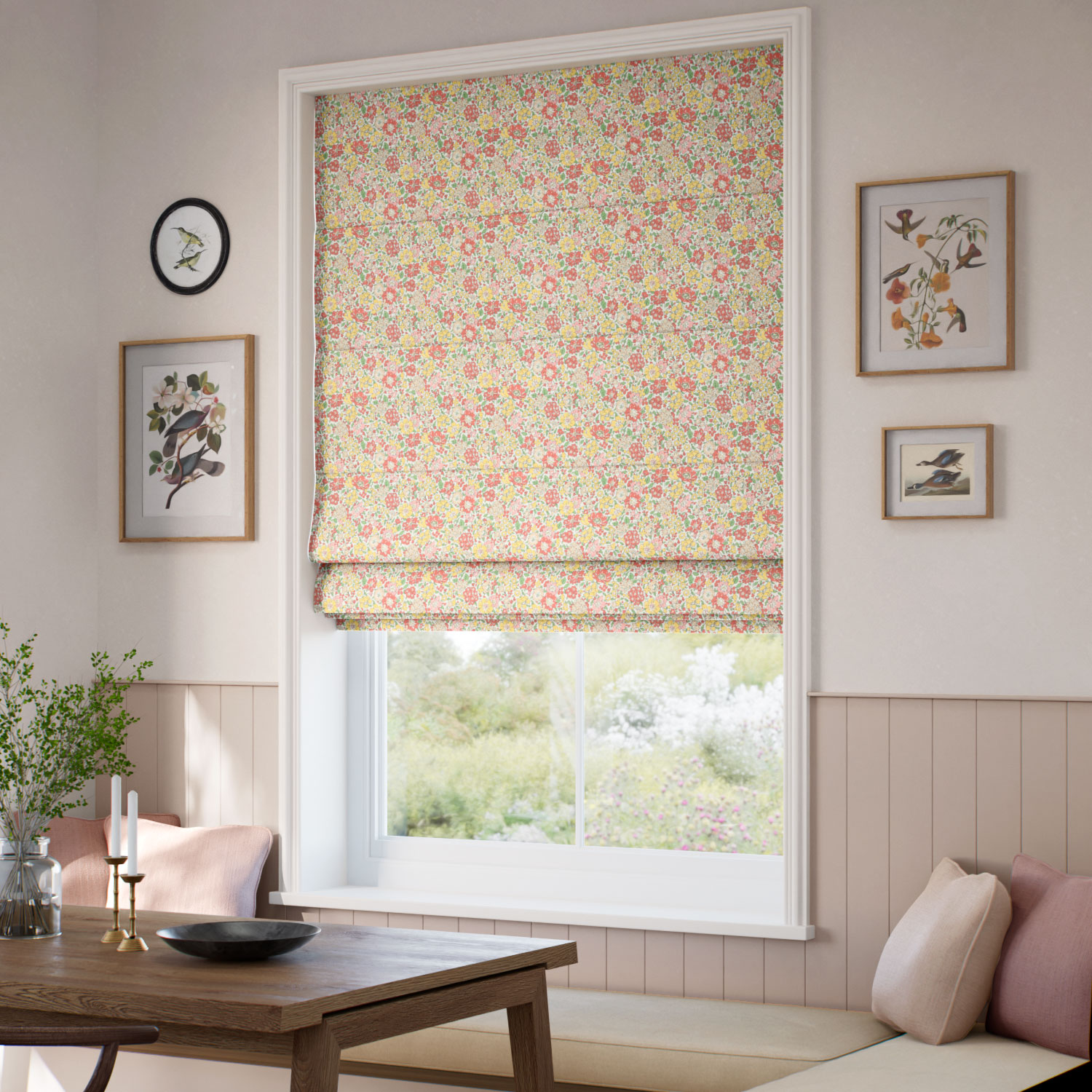 Glen Lyon Rhubarb Roman Blind