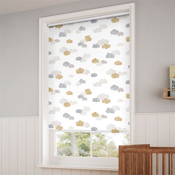 Happy Clouds Blackout Dawn Roller Blind