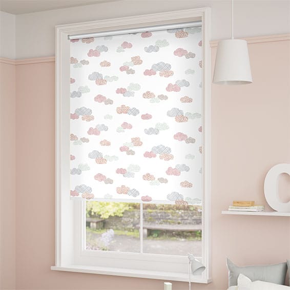 Twist2Go Happy Clouds Blackout Dusk Roller Blind