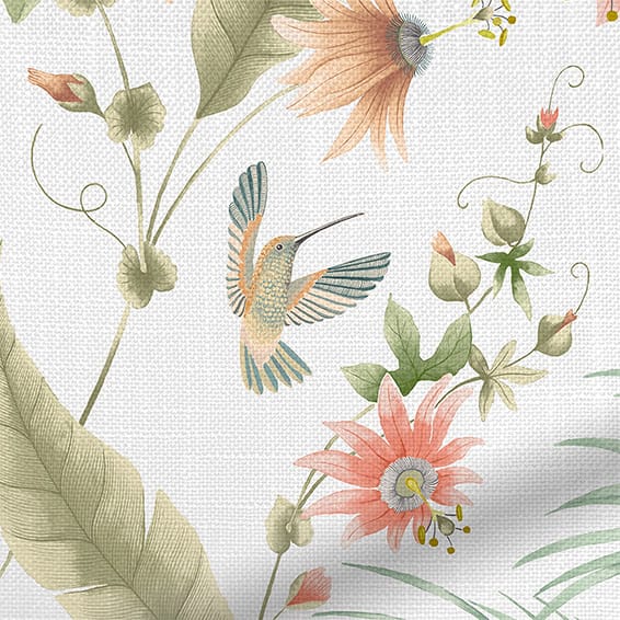Hummingbird Vintage Pink Roller Blind