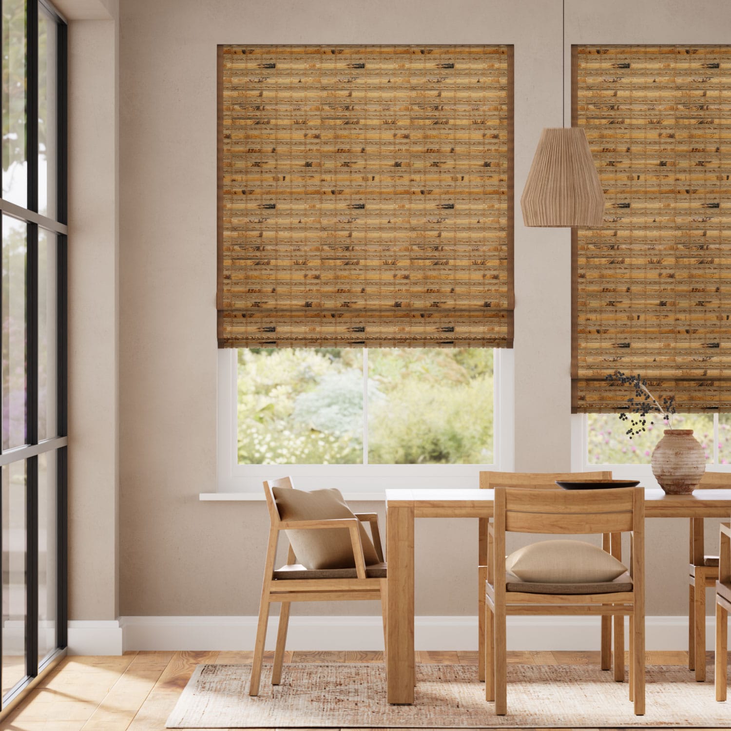 Java Cedar & Demerara Roman Blind