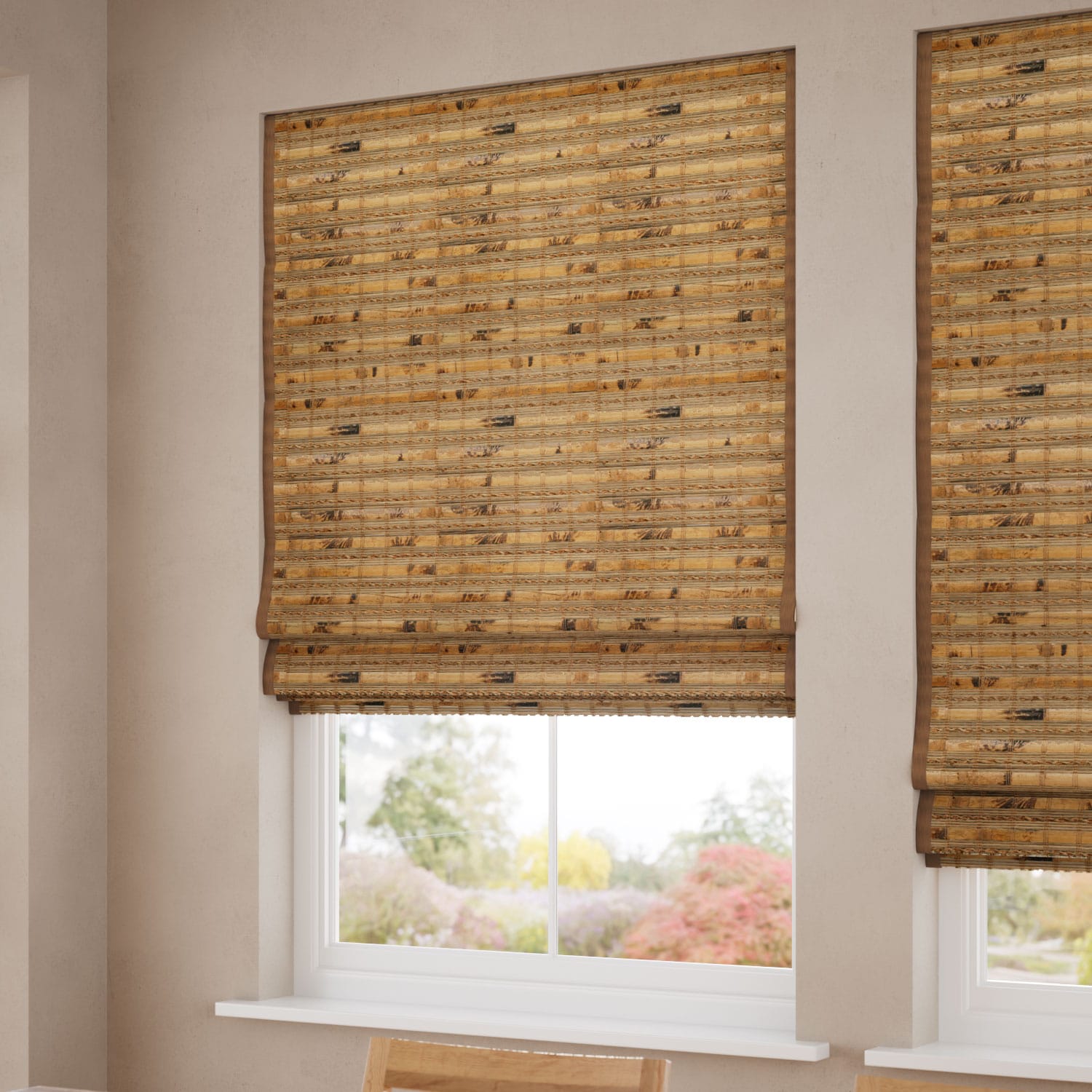 Java Cedar & Demerara Roman Blind