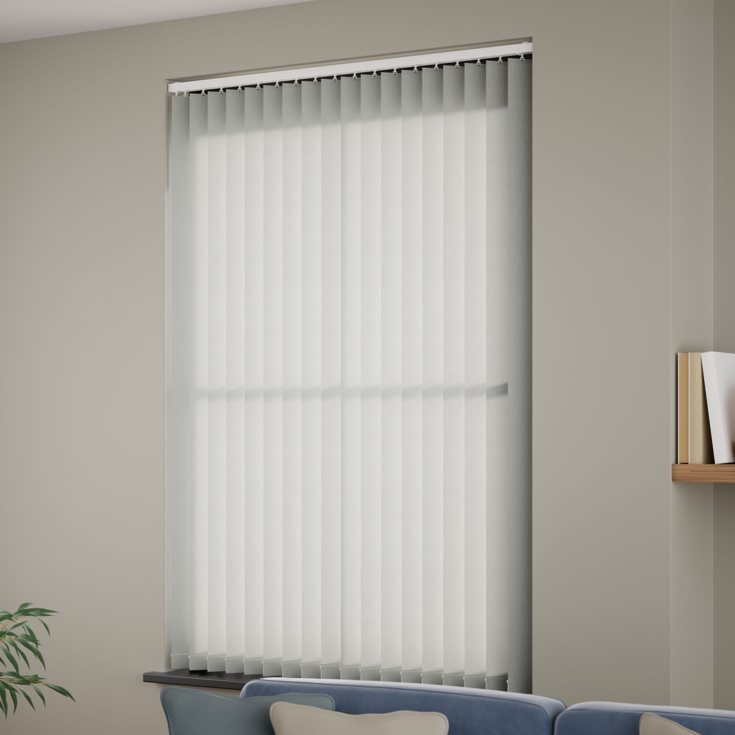 Leon Cool Grey Vertical Blind