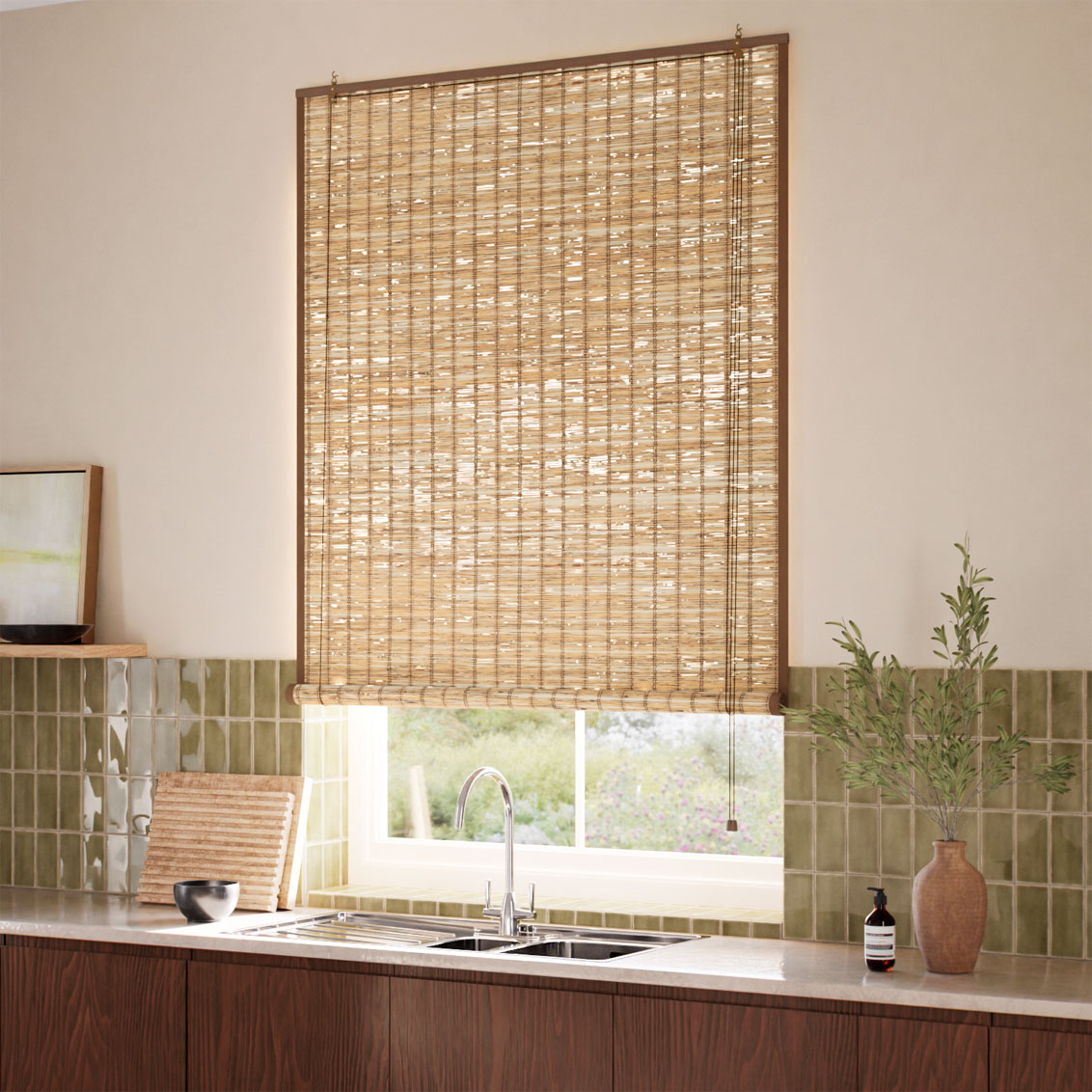 Leticia Cedar & Demerara Roll Up Blind