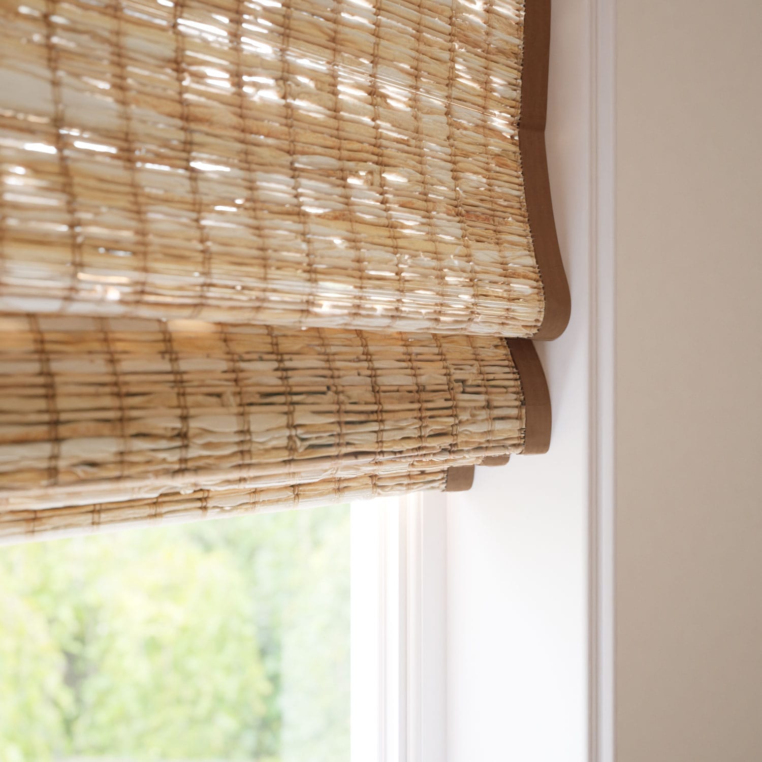 Leticia Cedar & Demerara Roman Blind