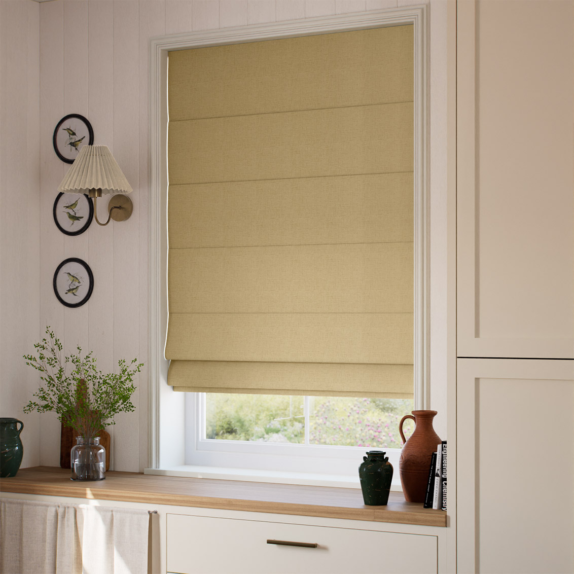 Lilith Gold Roman Blind