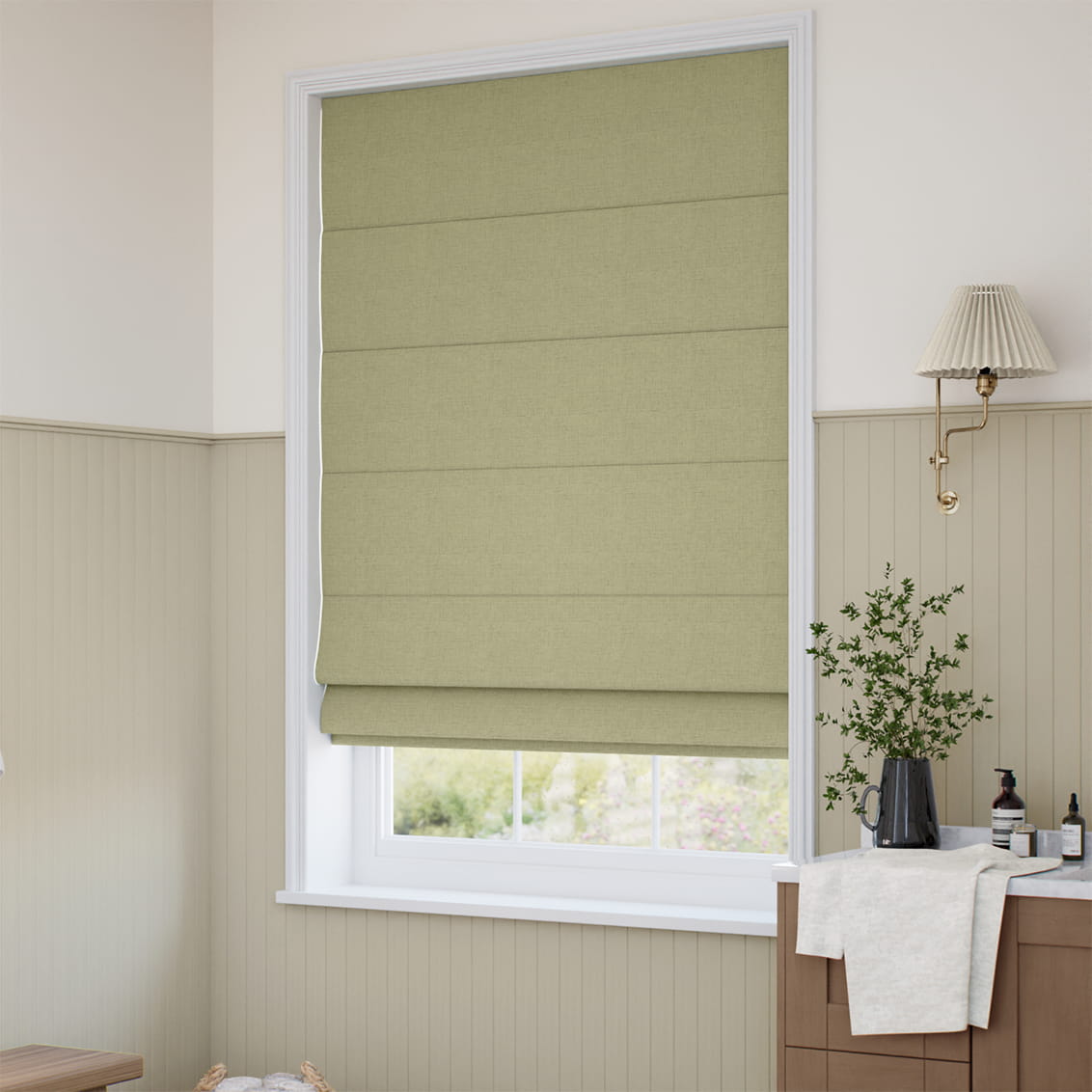 Lilith Thyme Roman Blind