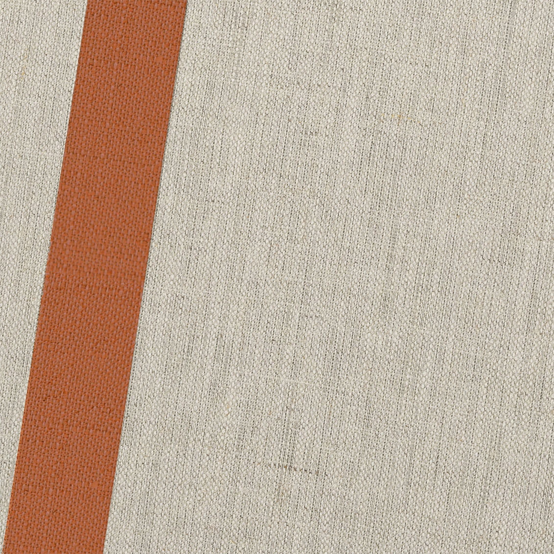 Linen Hopsack & Paleo Linen Pumpkin Roman Blind