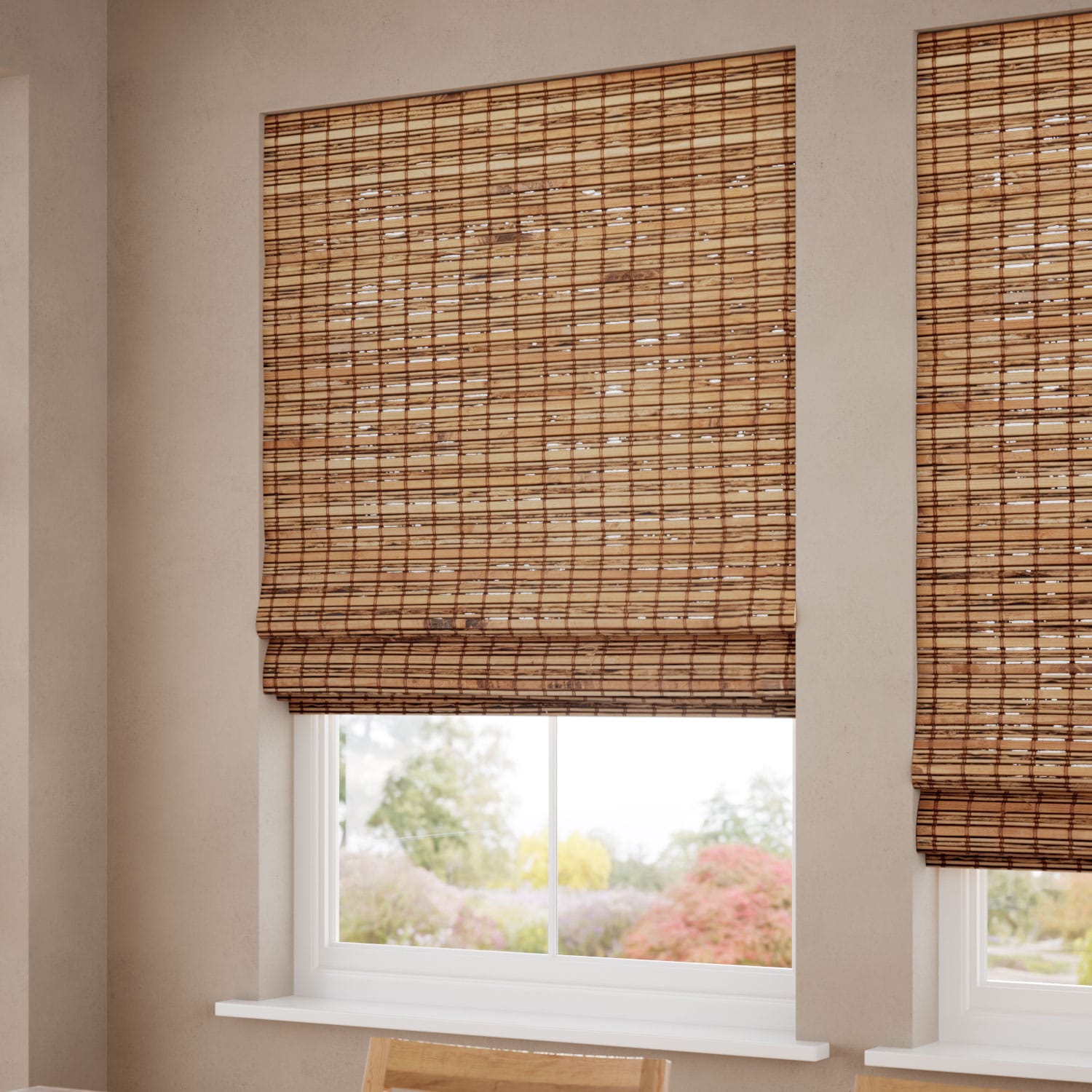 Loreto Walnut Roman Blind