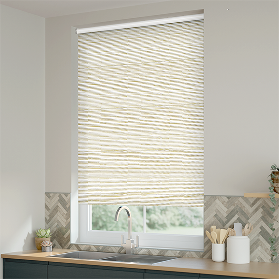Lucius Blackout Alabaster Roller Blind