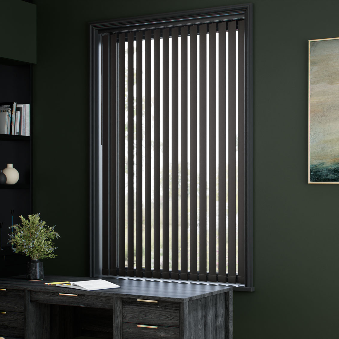 Luxe Sevilla Slate Vertical Blind
