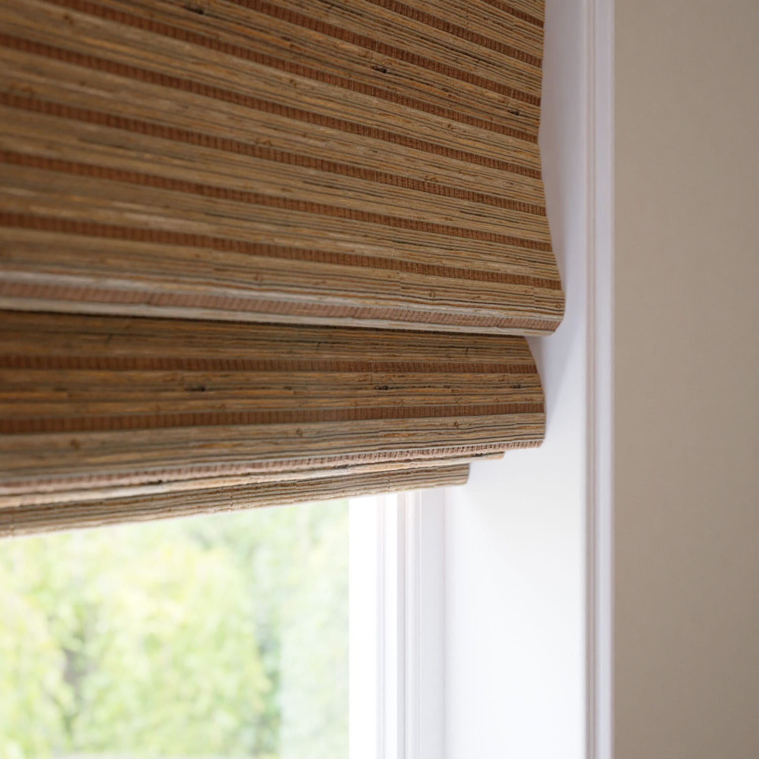 Manila Cedar Roman Blind