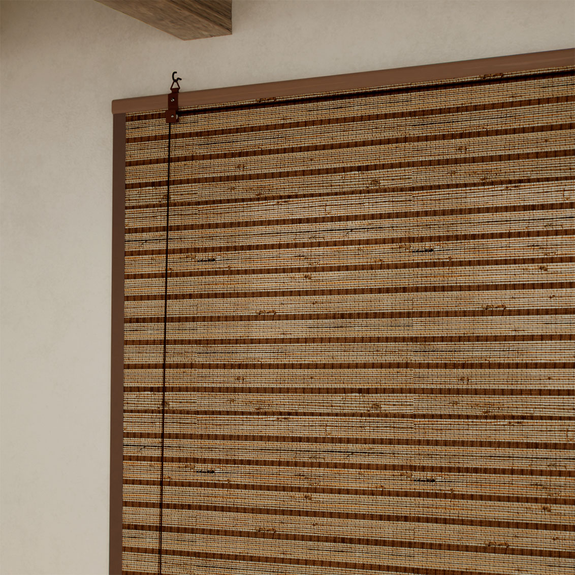 Manila Cedar & Demerara Roll Up Blind