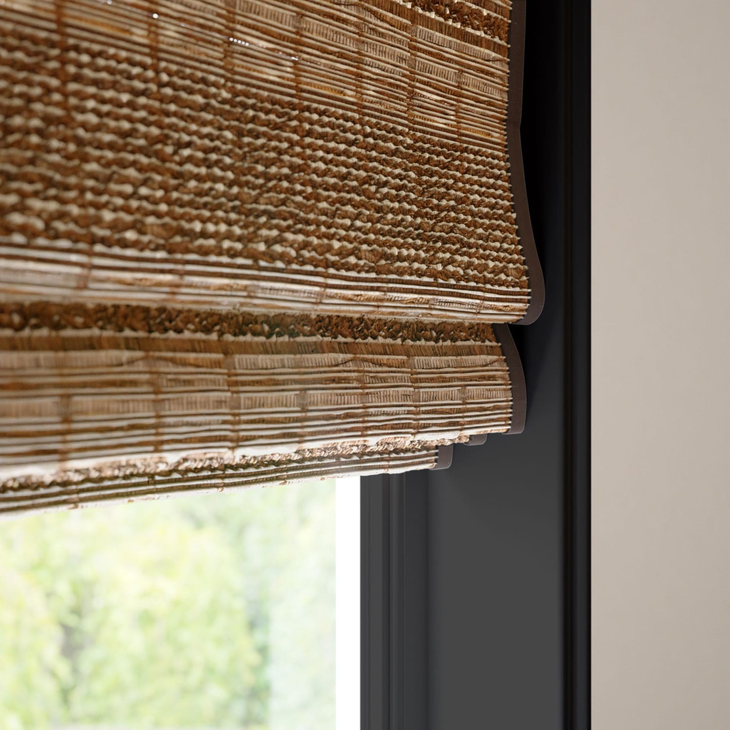 Marius Chestnut & Acorn Roman Blind