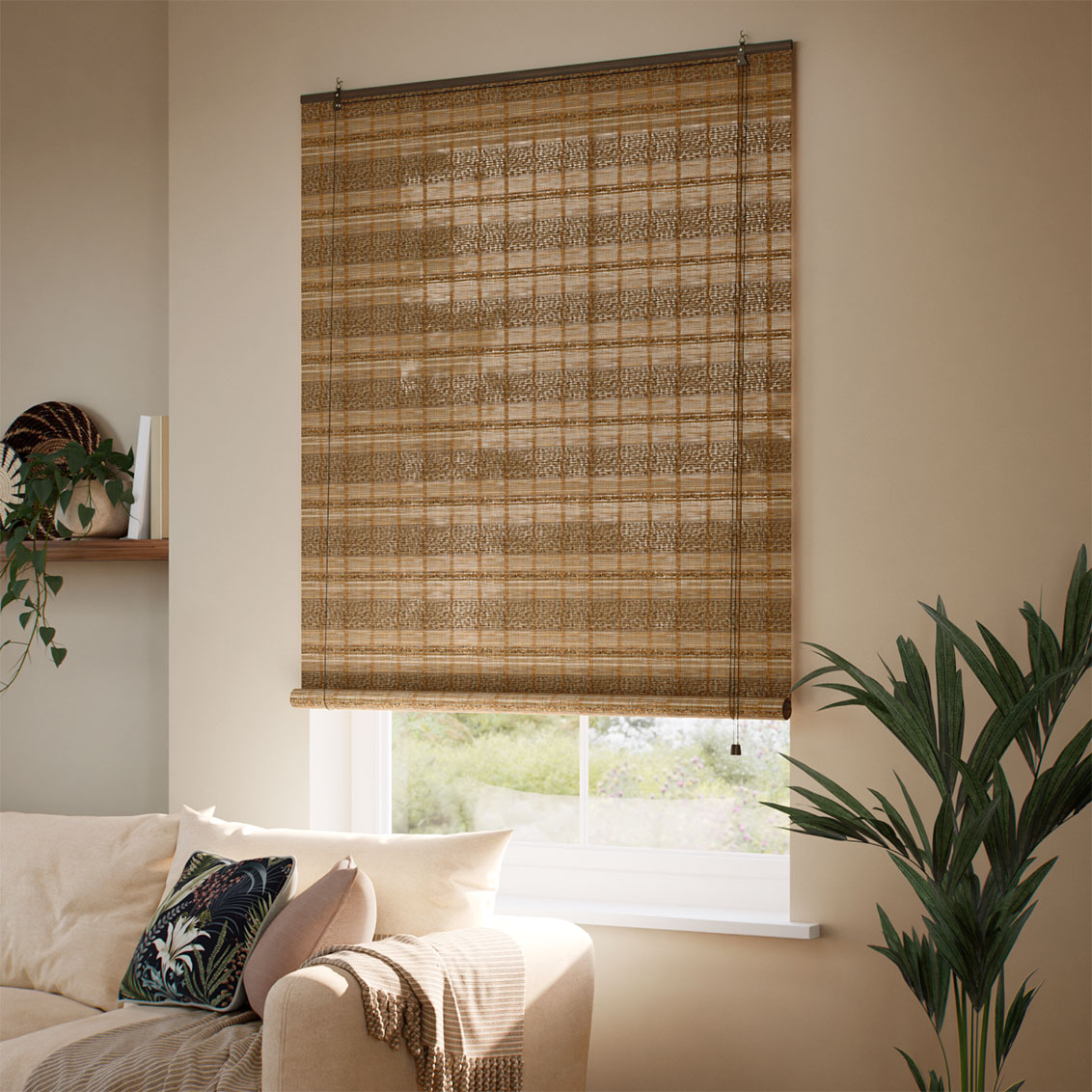 Marius Chestnut Roll Up Blind