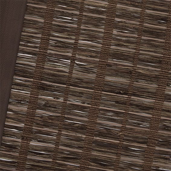 Electric Maui Walnut & Acorn Roman Blind