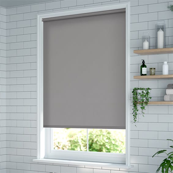 Metropolis PVC Blackout Pewter Roller Blind