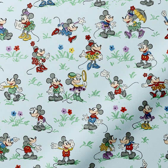 Mickey & Minnie Blackout Blue Roller Blind