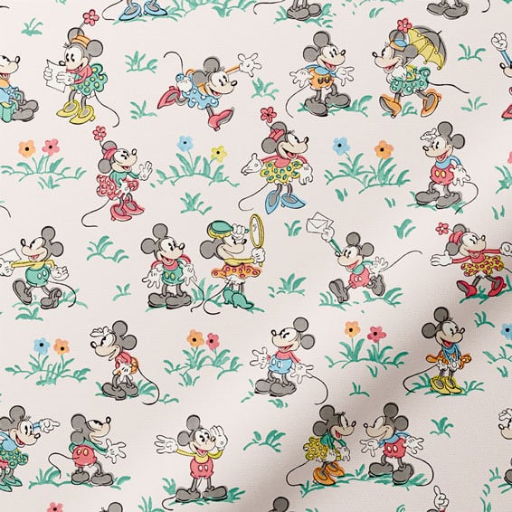 Mickey & Minnie Blackout Blush Roller Blind
