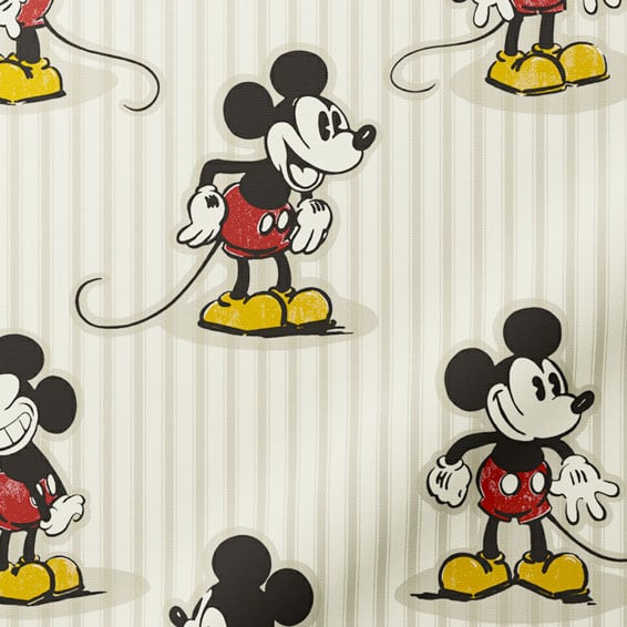 Mickey Stripe Blackout Natural Roller Blind