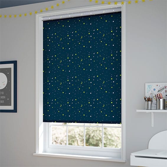 Night Sky Cosmic Blackout Blue Roller Blind | Blinds 2go™