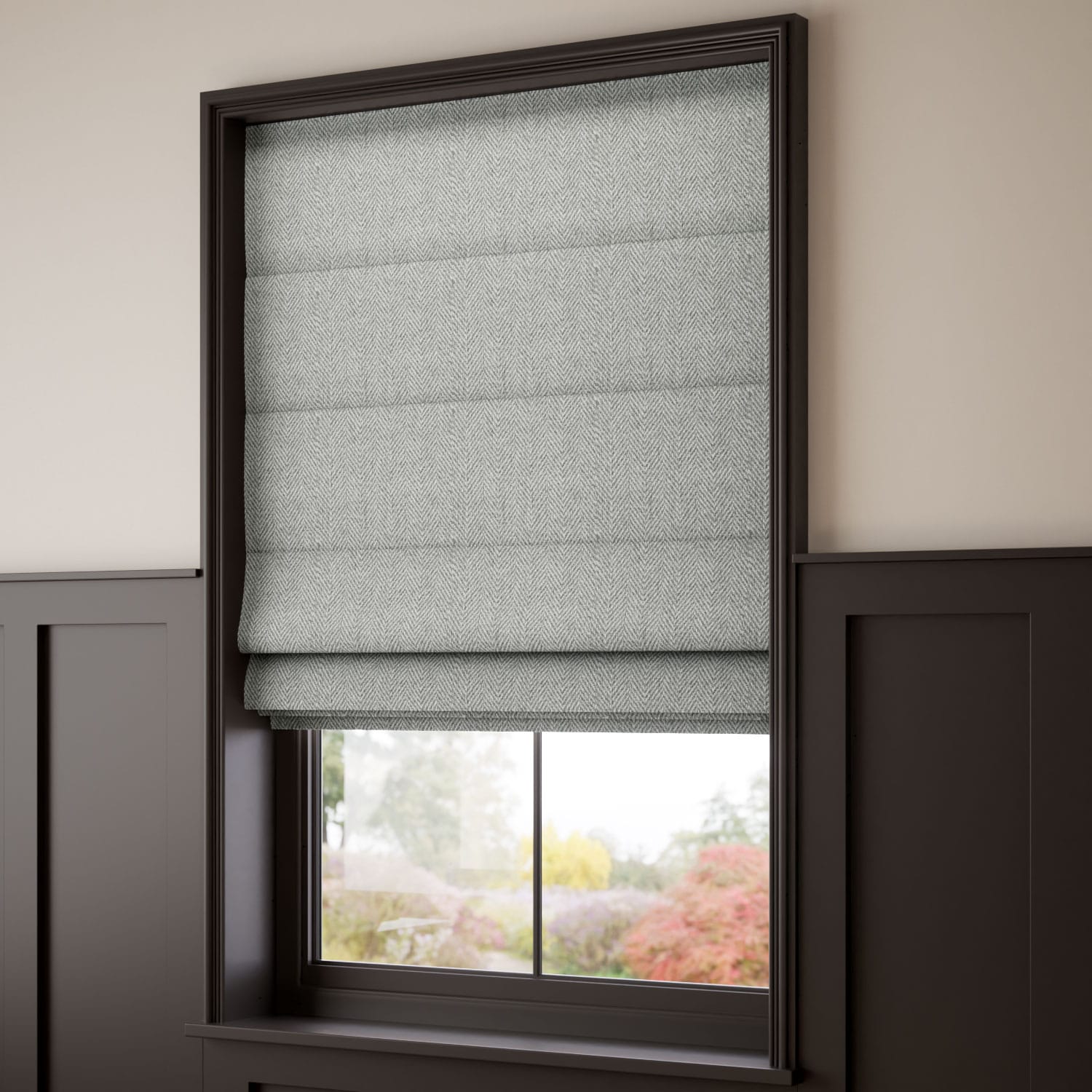 Odessa Graphite Roman Blind