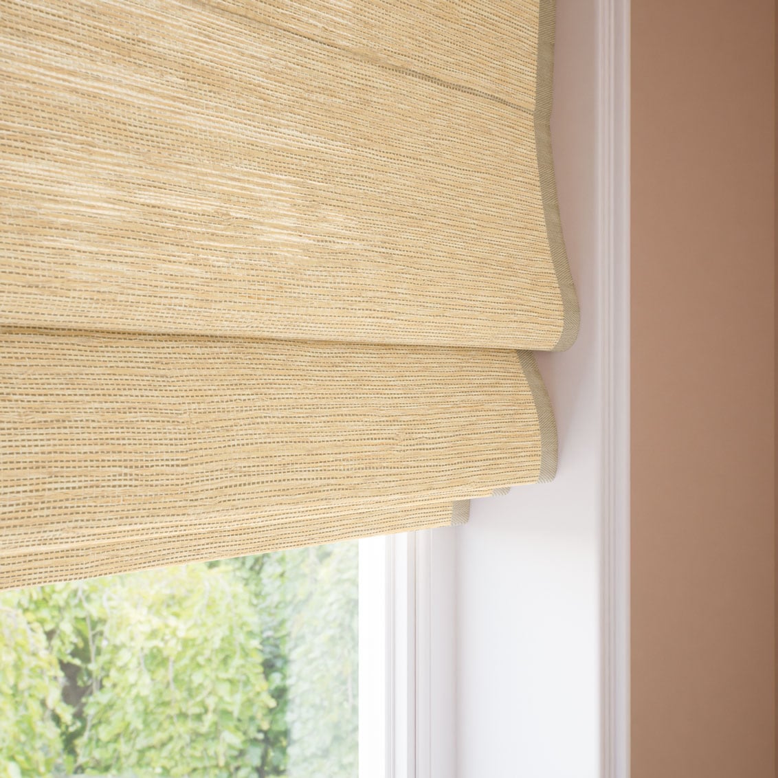 Oslo Pine & Tan Roman Blind