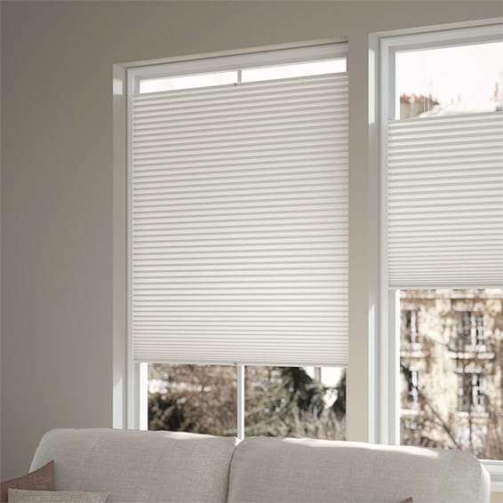 PerfectFIT DuoShade Dover White Thermal Blind