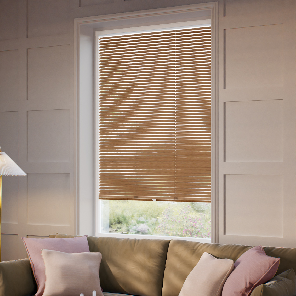 Perfect Fit® Vintage Oak Wooden Blind - 25mm Slat