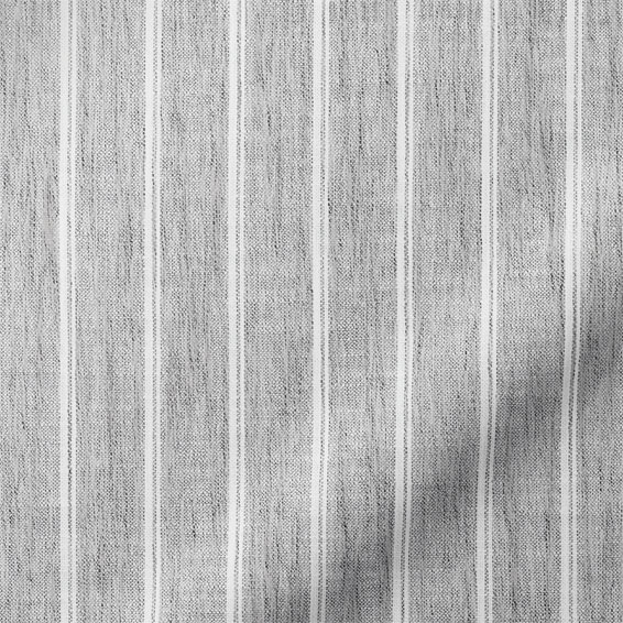 Petra Stripe Soft Grey Curtains