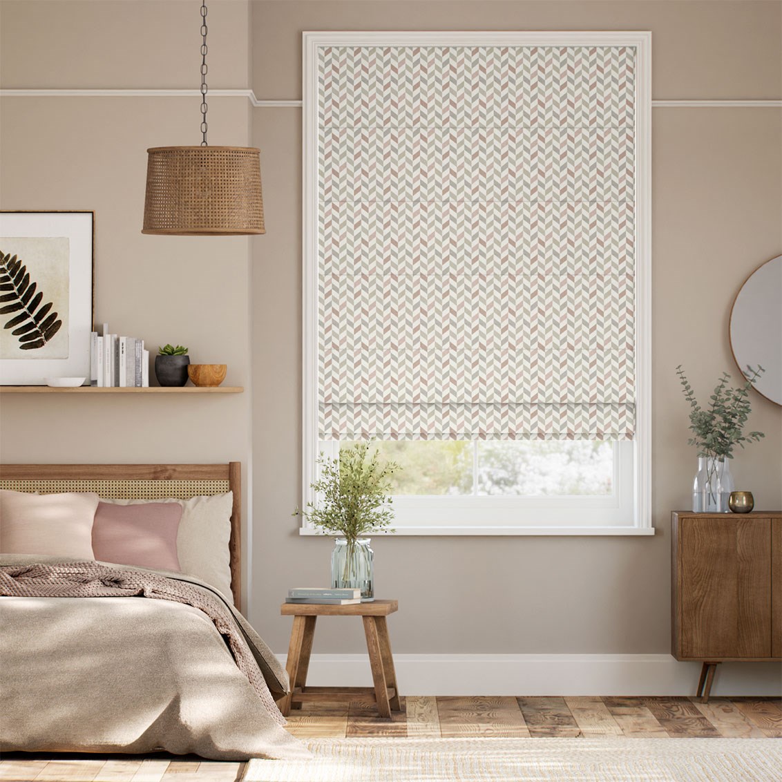 Phoenix Blush Roman Blind