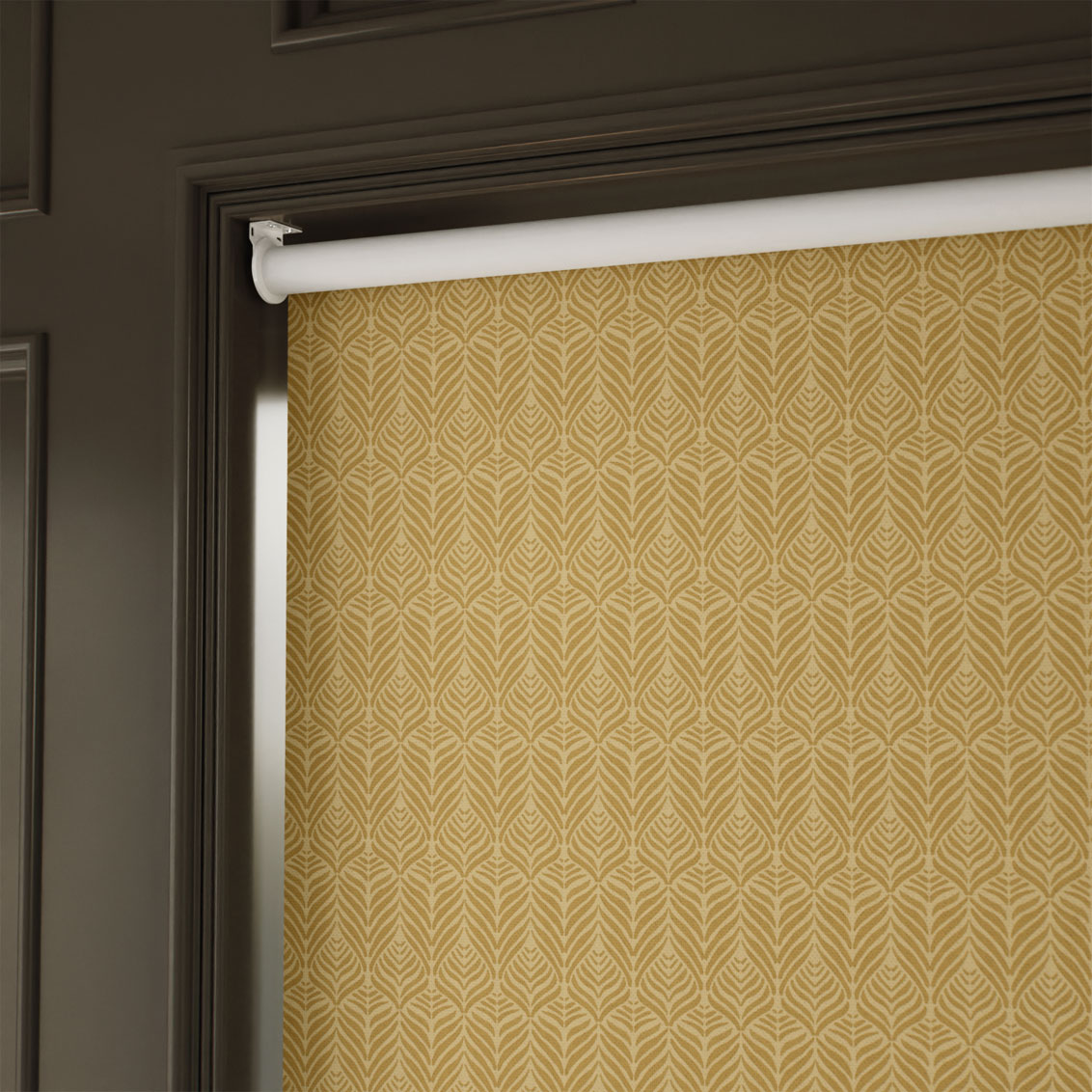 Quill Feather Gold Roller Blind