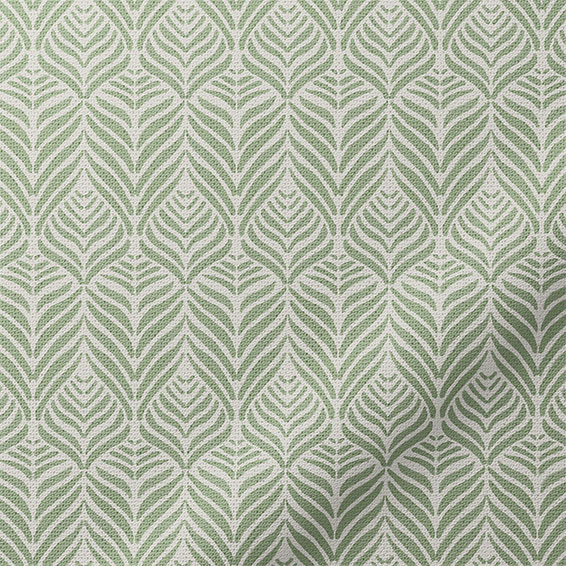 Quill Feather Sage Roman Blind