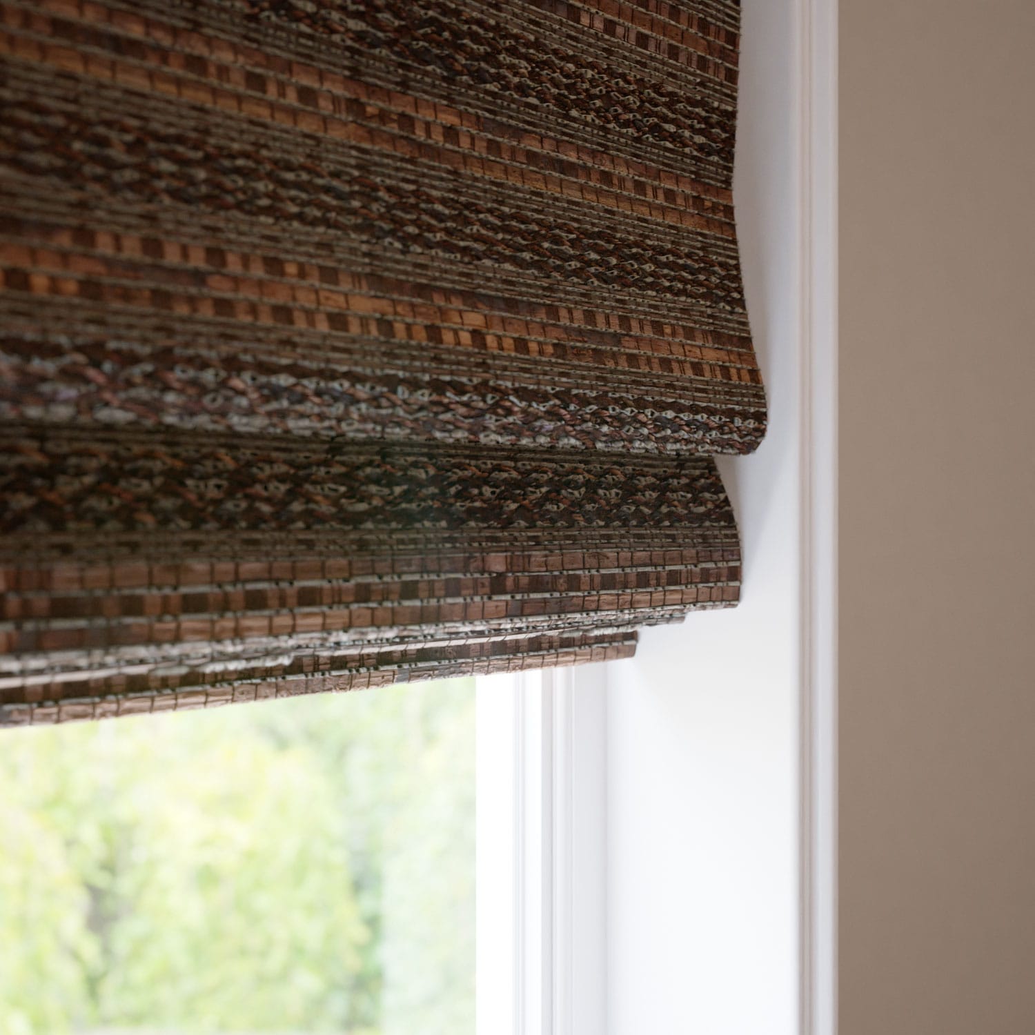 Rosario Walnut Roman Blind