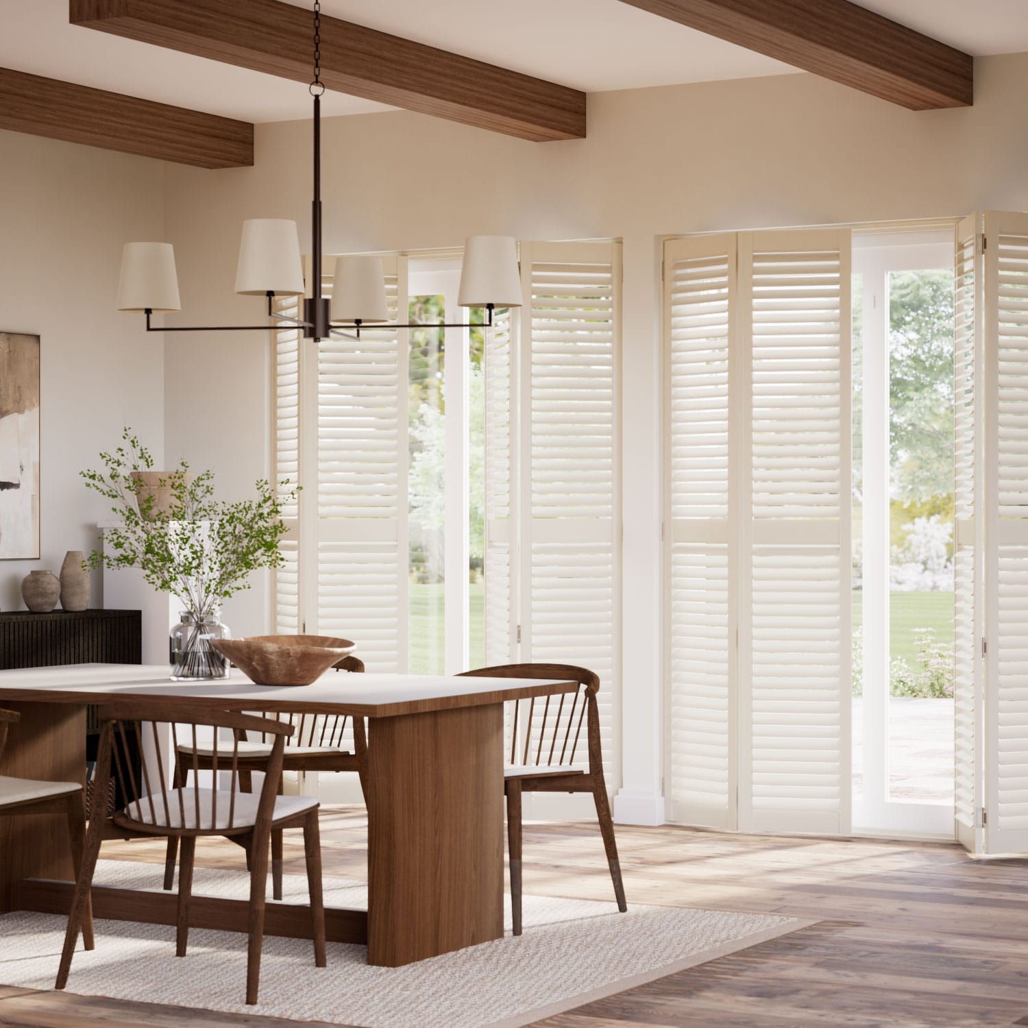 San Jose Premium Medici Ivory Shutter Blinds | Blinds 2go