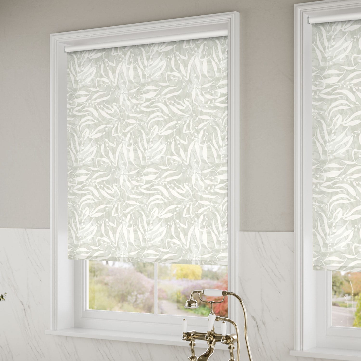 Splash Blackout Sea Kelp Pebble Roller Blind