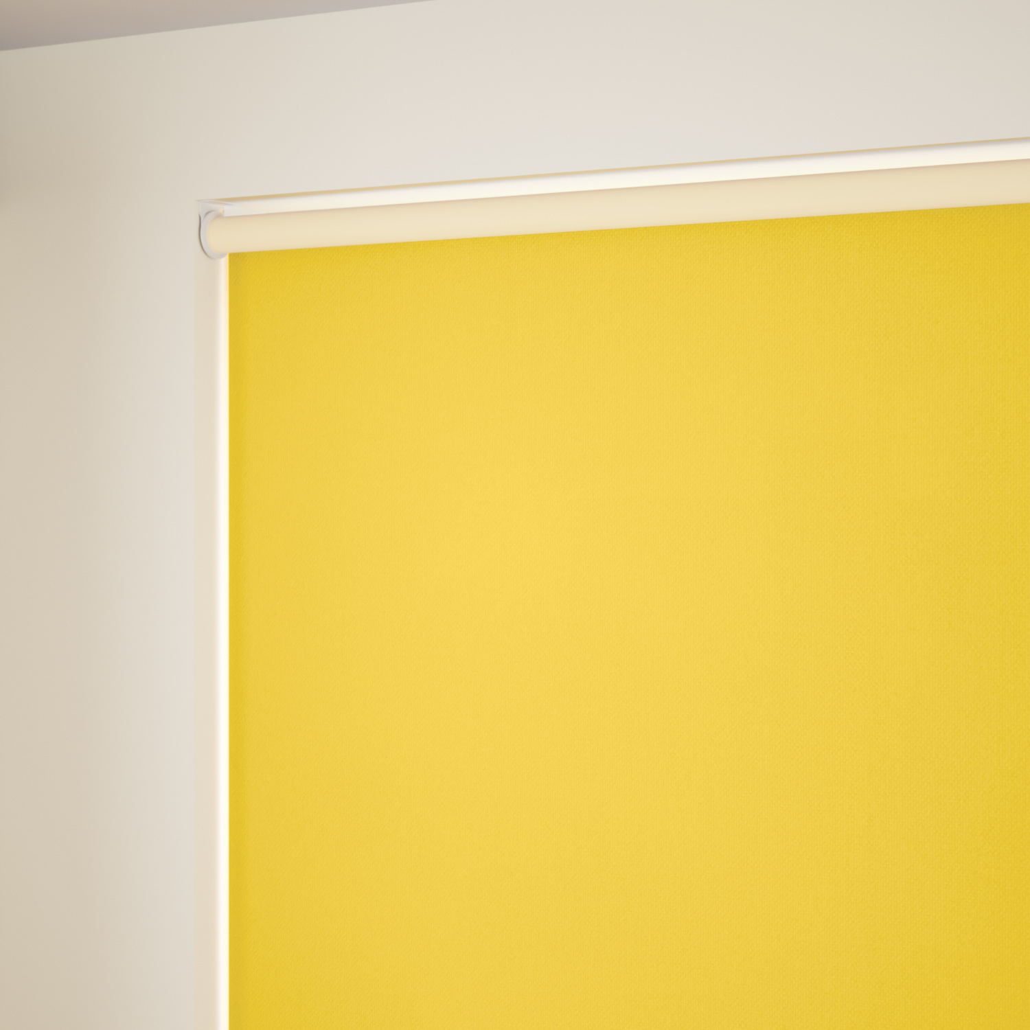 Electric Sevilla Blackout Buttercup Roller Blind