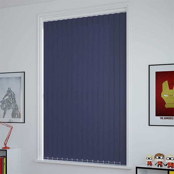 Sevilla Royal Blue Blackout Vertical Blind