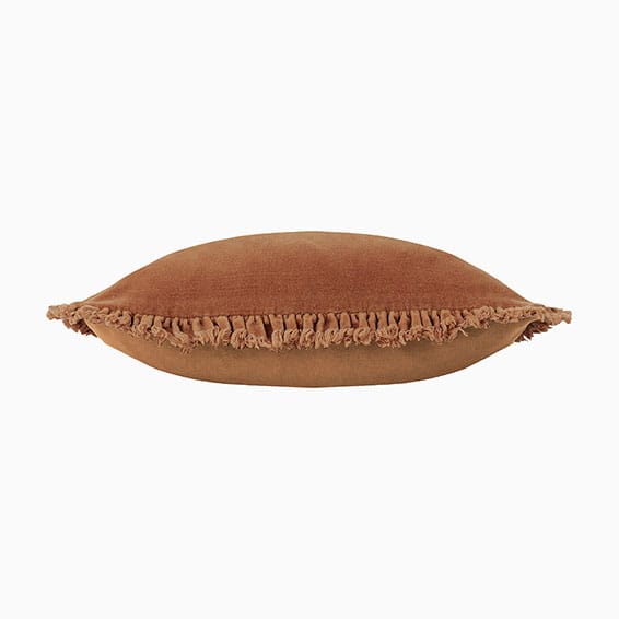 Shoreditch Cotton Velvet Rust Cushion