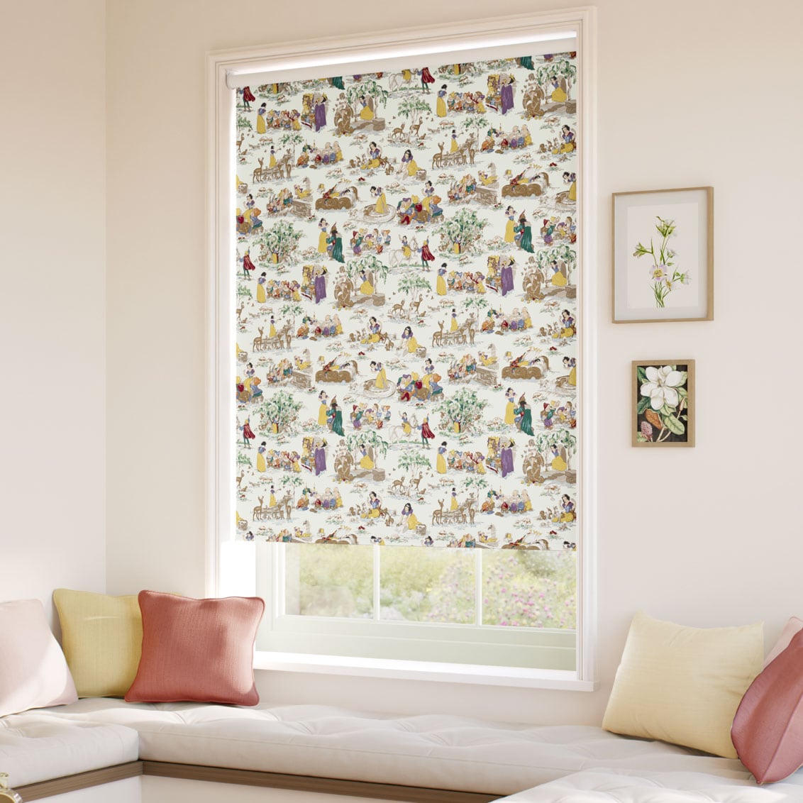 Snow White Blackout Ivory Roller Blind