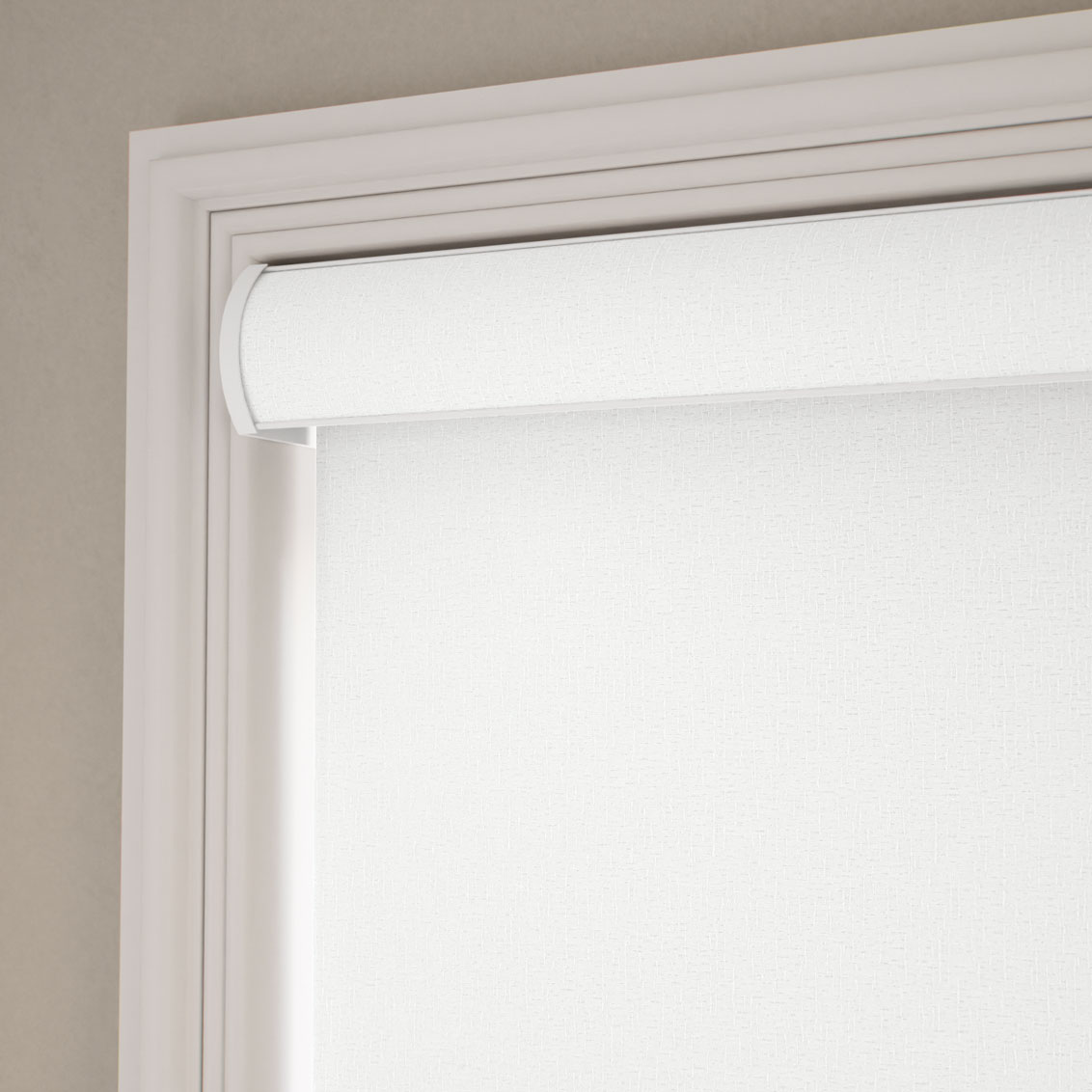 Soft Raise Austin Blackout All White Roller Blind