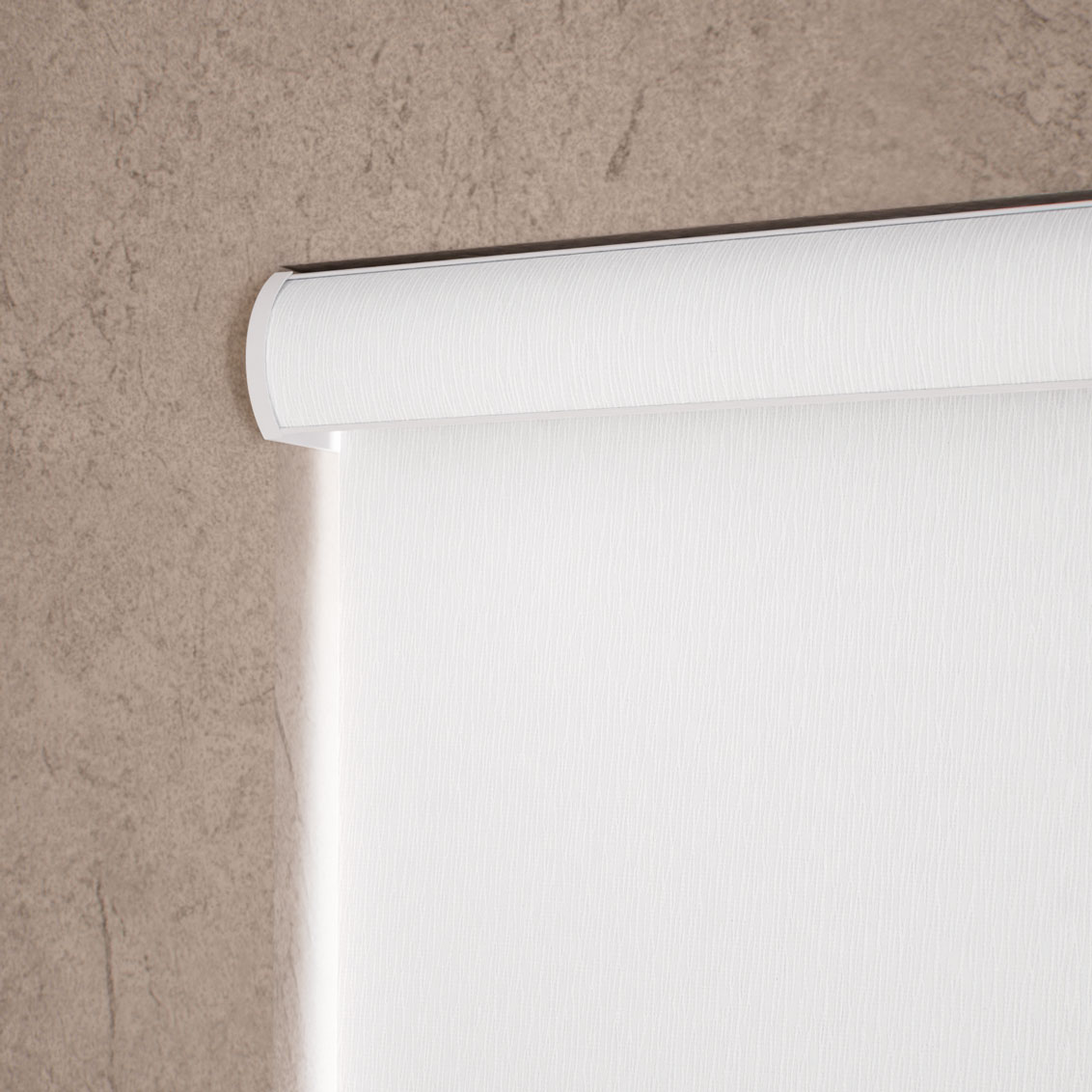 Soft Raise Static Blackout White Roller Blind