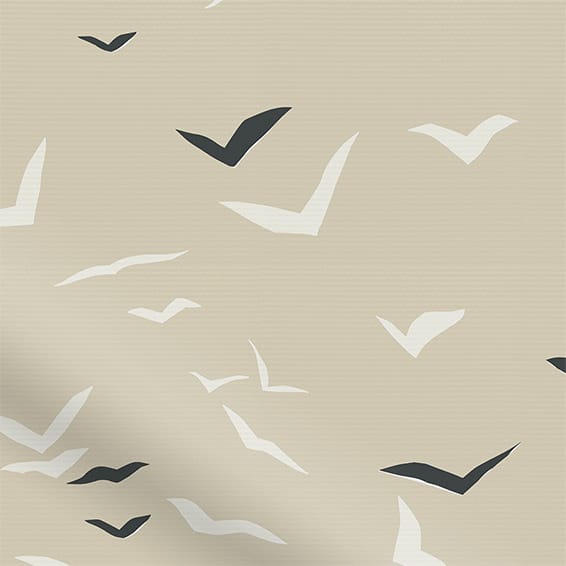 Splash Blackout Flight Linen Roller Blind