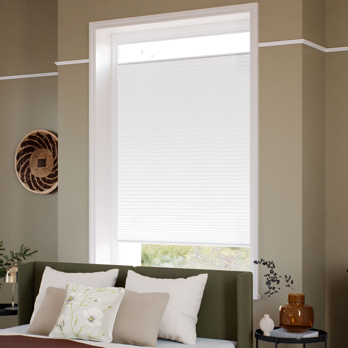 Stick On DuoLight Arctic White Thermal Blind