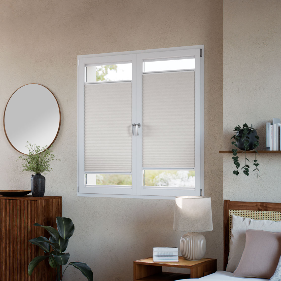 Stick On DuoShade Grey Thermal Blind