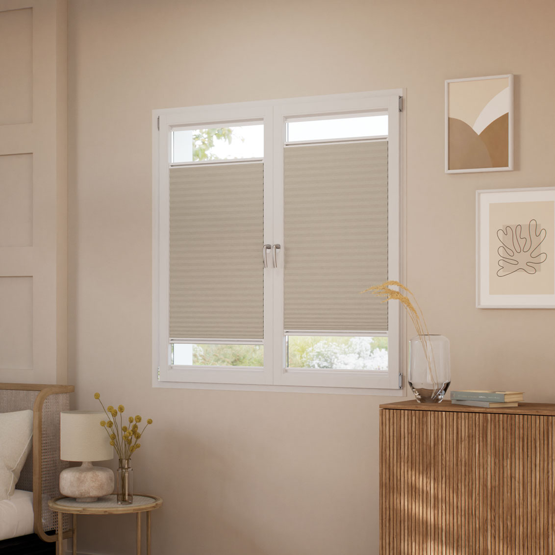 Stick On DuoShade Pebble Thermal Blind